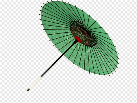 녹색과 백지 우산 일본 기름 종이 우산 중국 Auringonvarjo 녹색 종이 우산 고 대 우산 웨딩 Png
