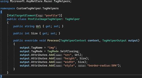 Create Custom Tag Helper In Net Core MVC