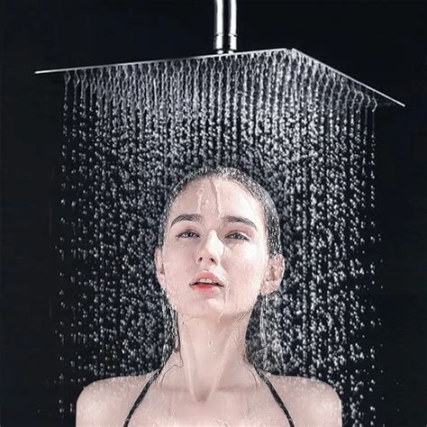 Modern Rainfall 10 Big Squqre Stainless Steel 304 Large Rain Shower