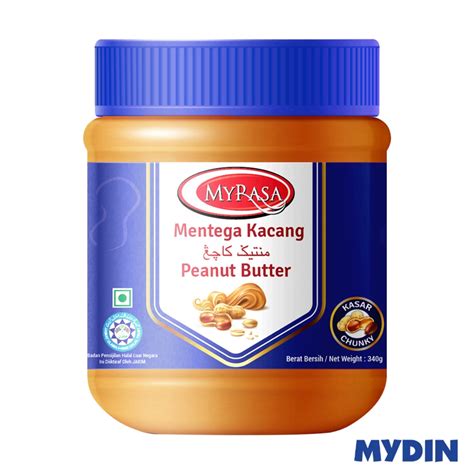 Myrasa Peanut Butter Chunky 340g Shopee Malaysia