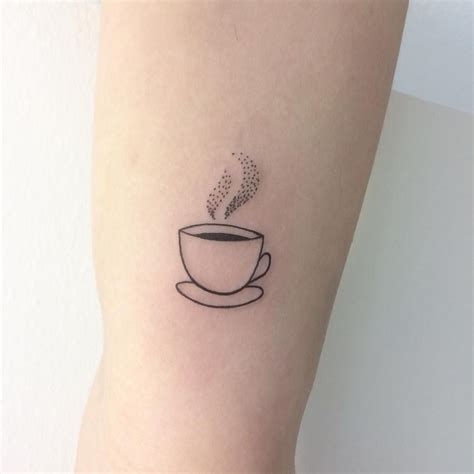 Abstract Coffee Cup Tattoo