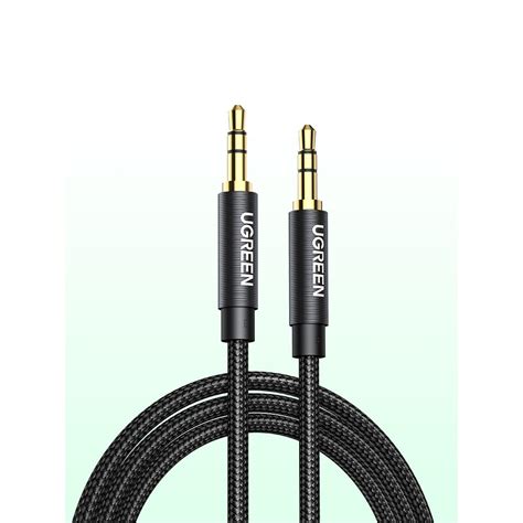 Ugreen Cable Audio Auxiliar Jack 35mm Mm Trenzado 1m Negro Av112