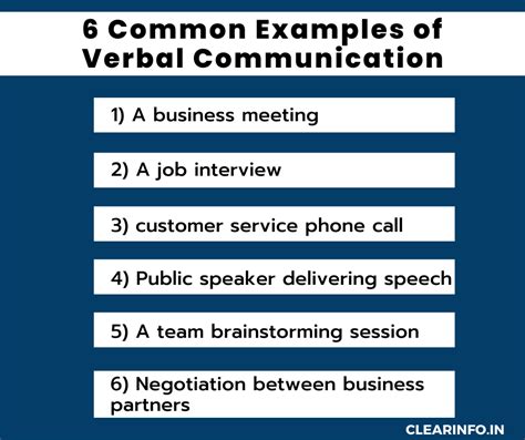 What Is Verbal Communication Explain With Examples At Claude Martinez Blog