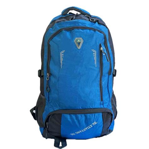 Голяма и здрава туристическа раница 70l Ronglida Blue покори планината Promoclubbg