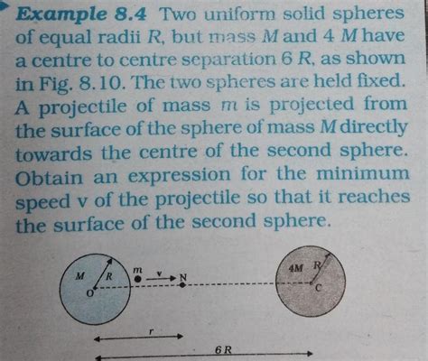 Answered Example 8 4 Two Uniform Solid Spheres Of Equal Radii R But Kunduz