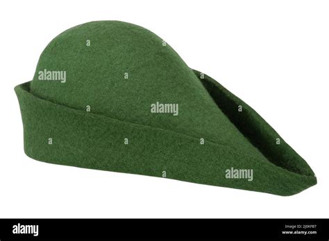 Green Bycocket Or Bycoket Hat That Was Fashionable For Both Men And