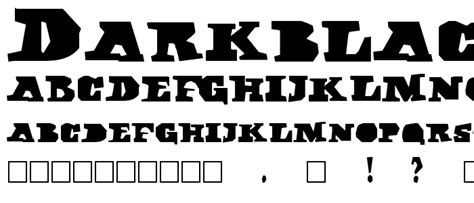 Darkblack Font Fancy Comic