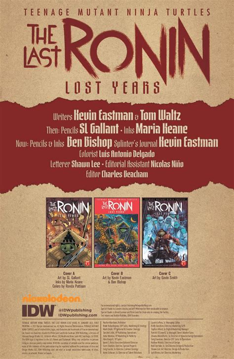 Tmnt The Last Ronin The Lost Years 1 Preview Cheer Up Mikey