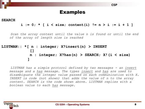 Ppt Communicating Sequential Processes Csp Powerpoint Presentation
