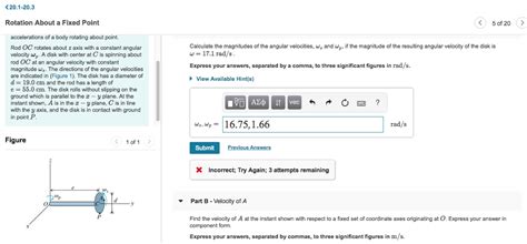 solved to determine the linear and angular velocities and