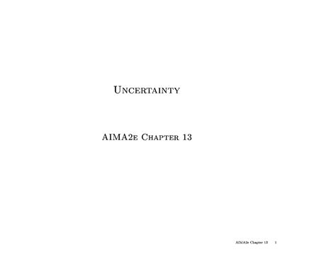 Uncertainty Probability Syntax And Semantics Bayes Rule Cs 3600