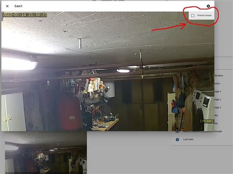 Annoying Preload Stream Option In The Camera Dialog Frontend Home