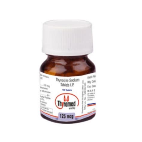 Thyromed 125 Mcg Tablet Thyroxine Levothyroxine Its Uses