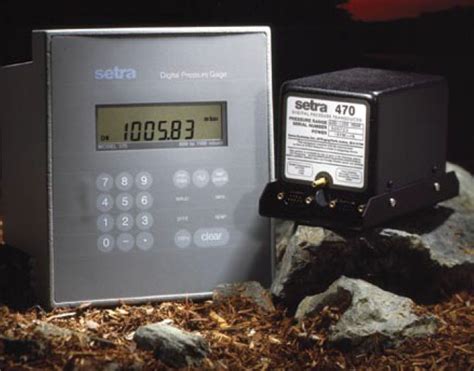 Absolute Pressure Gauge 370 Setra With Lcd Display Electronic