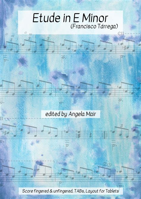 Tárrega Etude In E Minor Bergmann Edition