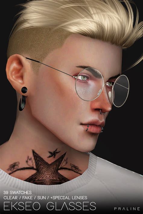 Pralinesims Again Some New Glasses These Round Melanin Popn Sims