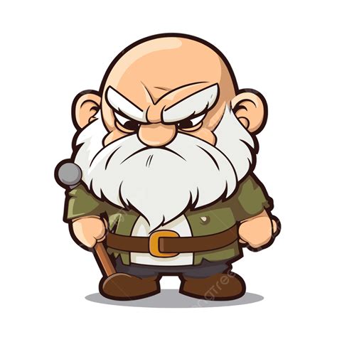 Cartoon Character With Beard With Axe Clipart Vector Cartoon Clipart Axe Clipart Beard