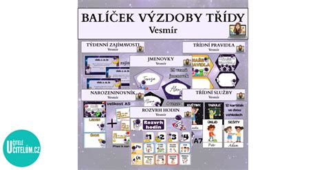 Balíček Výzdoby Vesmír Nezařazené K Předmětu Učiteléučitelůmcz