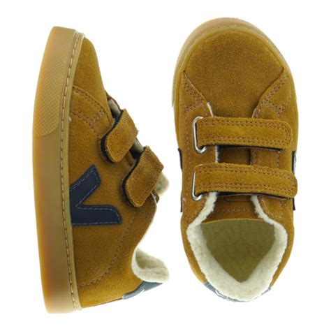 Zapatilla Niño Borreguillo Velcros Veja Small Splar W