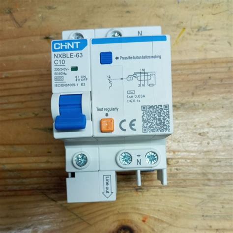 Jual Rcbo Chint 1p N 10a 25a 30ma Nxble 63 Shopee Indonesia