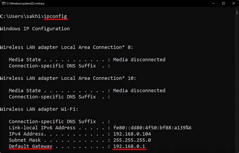 How To Find Default Gateway IP Address In Windows 11 10 And 8