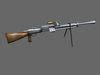 3d Model Machine Low Poly Gun Rp 46 Degtyaryov Weapon Weaponry Soviet