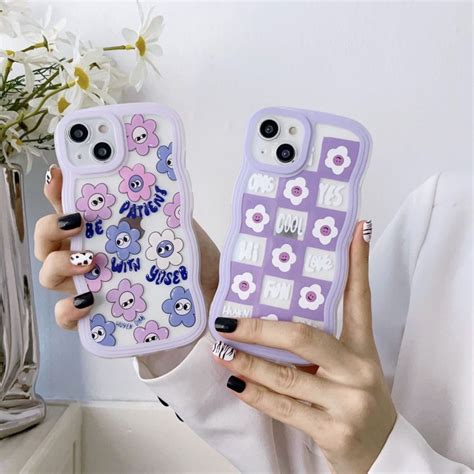 Wave Frame Flower Painted Phone Case For IPhone 14 13 12 11 Pro Max X