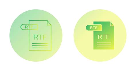 Rtf Vector Icon 25196857 Vector Art At Vecteezy