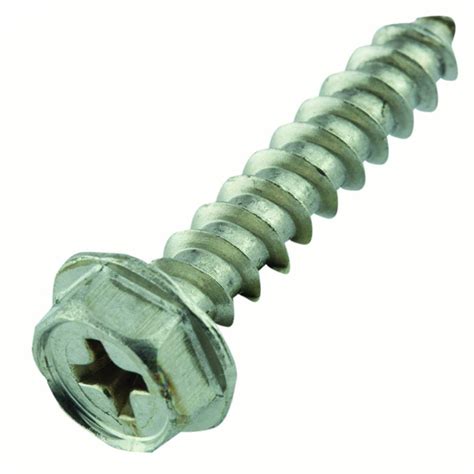 Everbilt 12 X 1 12 In Phillips Hex Head Stainless Steel Sheet Metal Screw 2 Pack 820601