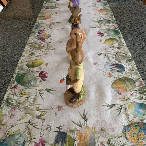 Easter Decor Claude Monet Easter Table Runner Easter Eggs Easter