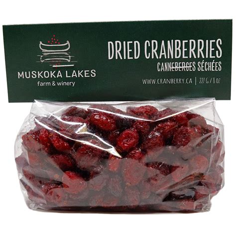 Dried Cranberries Muskoka Lakes Farm And Winery