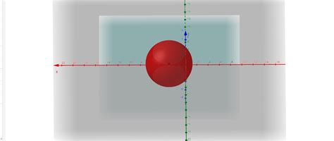 X축 Y축 Z축에 접하는 구 Geogebra