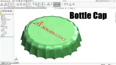 How To Make A Bottle Cap In SolidWorks SolidWorks Tutorial For