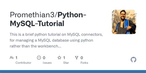 Github Promethian3python Mysql Tutorial This Is A Brief Python