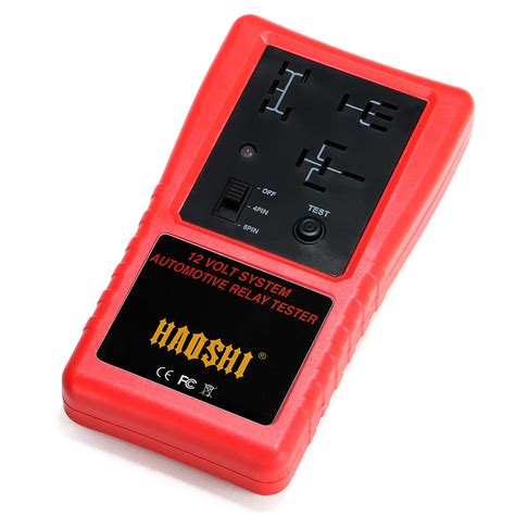 [red Color] Haoshi Automotive 12v Relay Tester Cordless Design