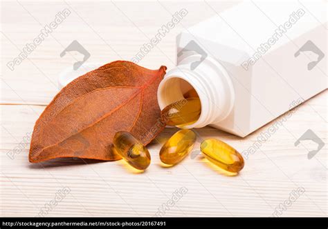 Gel Medizin Mit Orangenblatt Stockfoto 20167491 Bildagentur