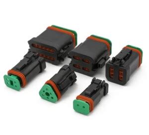 Connecteurs électrique Deutsch DT Noirs 2 à 12 voies 12V 15 ampères