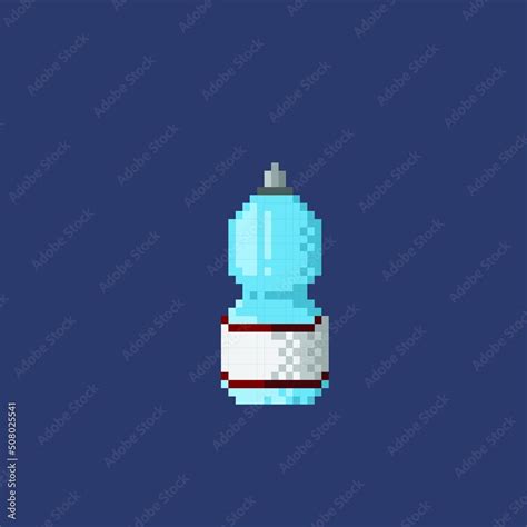 Plastic Bottle In Pixel Art Style Stock Vector Adobe Stock Pixel