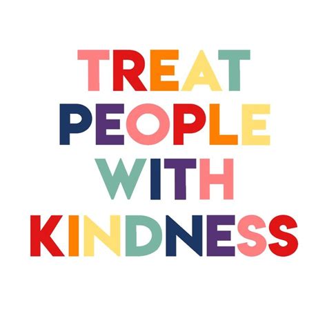 Treat People With Kindness Teksten Prints Wallpaper Achtergronden