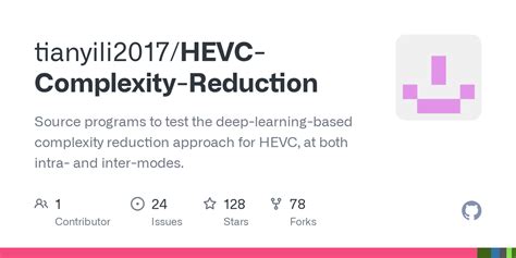 Github Tianyili2017hevc Complexity Reduction Source Programs To
