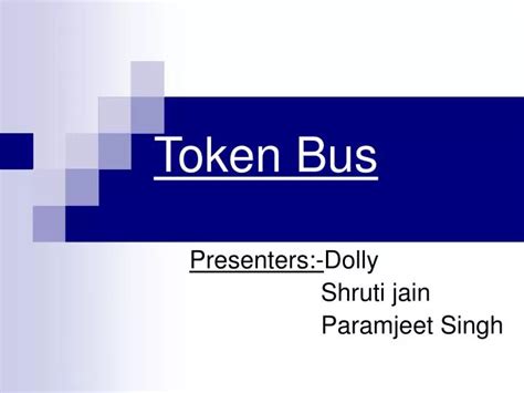 ppt token bus powerpoint presentation free download id 6095931