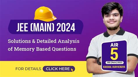 Jee Main 2024 April Session 2 Paper Solutions Analysis Pdf Download Jee Main Question