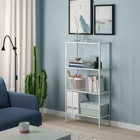 BAGGEBO shelving unit metal/white 60x25x116 cm | IKEA Lietuva