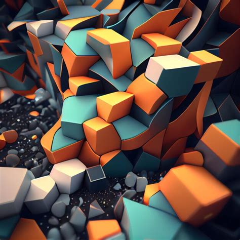 Premium Ai Image Abstract 3d Rendering Of Chaotic Chaotic Structure