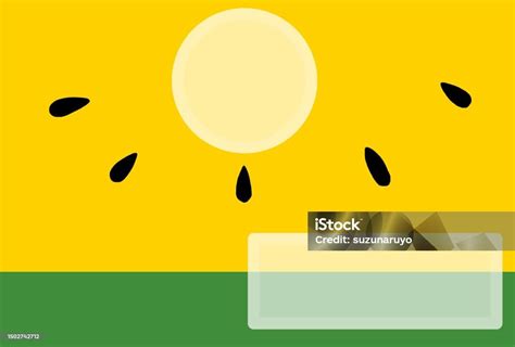 Kartu Pesan Dengan Ilustrasi Semangka Yang Lucu Ilustrasi Stok Unduh