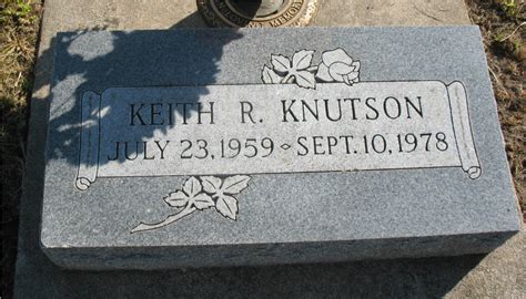 Keith R Knutson 1959 1978 Find A Grave Memorial