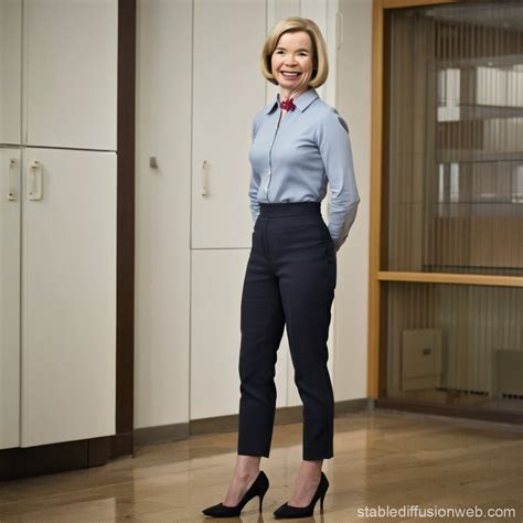Lucy Worsley In Tight Office Trousers Stable Diffusion Online