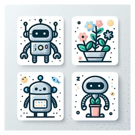 47 000 Robot Sticker Pictures