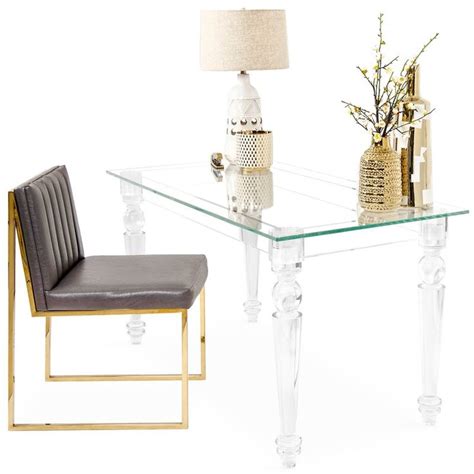 Allmodern Embassy Desk Wayfair Lucite Desk Modshop Furniture