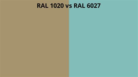 Ral 1020 Vs 6027 Ral Colour Chart Uk